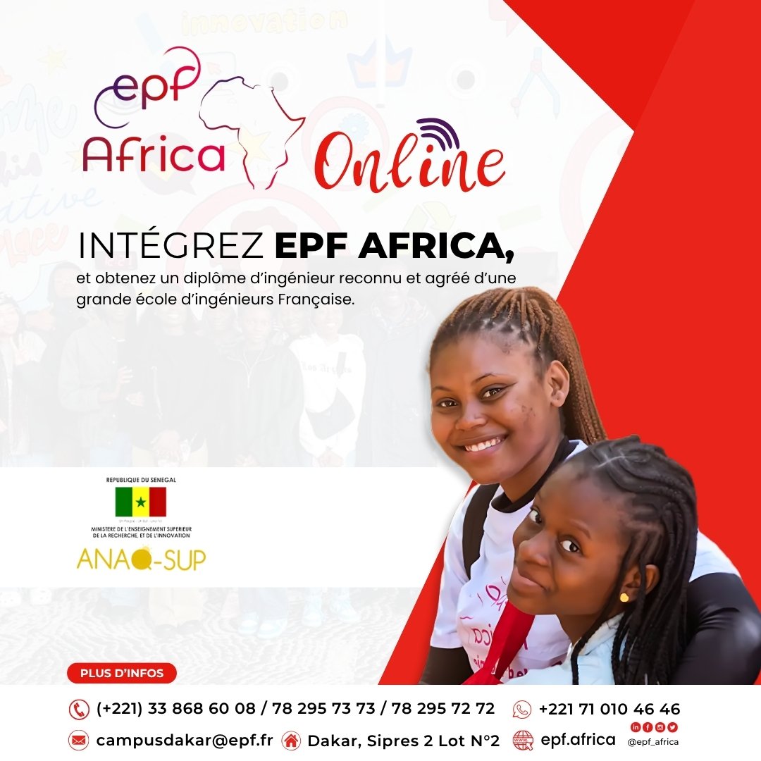 Plateforme de demande de préinscription en ligne | EPF AFRICA